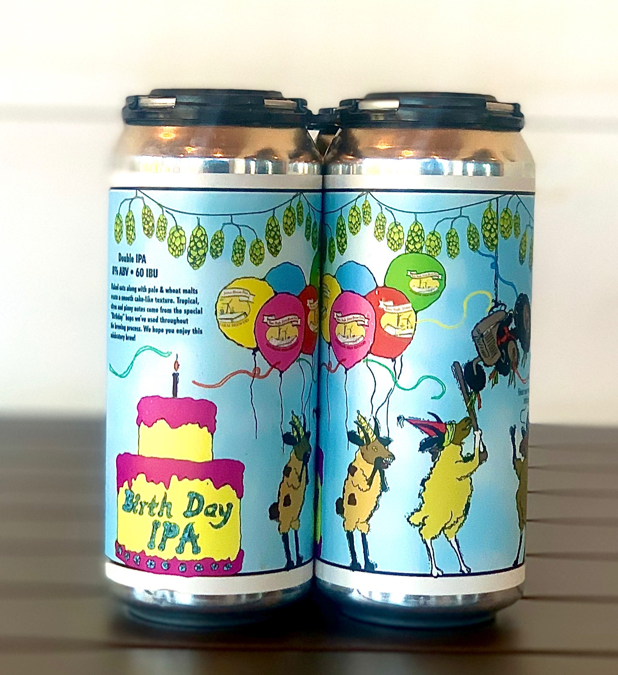 Birthday Double IPA - 4pk of 16oz Cans | Norbrook Farm Brewery